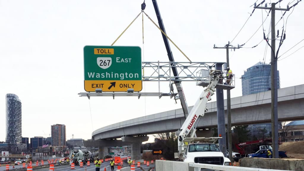 Highway Signage Installation Services | Underbridge and Aerial Access ...