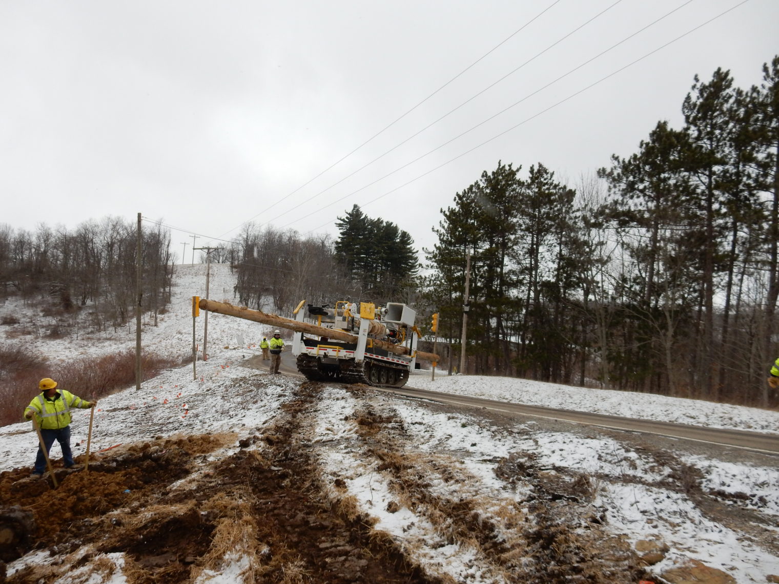 45' Track Mounted Digger Derrick Rentals. | Underbridge and Aerial ...