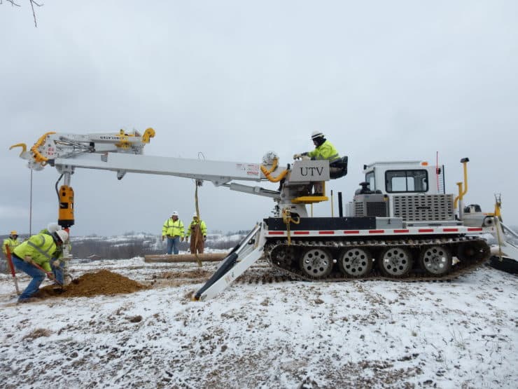 45' Track Mounted Digger Derrick Rentals. | Underbridge and Aerial ...