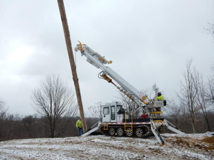45' Track Mounted Digger Derrick Rentals. | Underbridge and Aerial ...