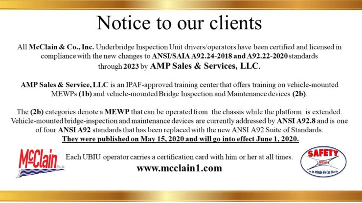 Effective June 1, 2020. All Platform/Bucket Operators Must Be Certified ...